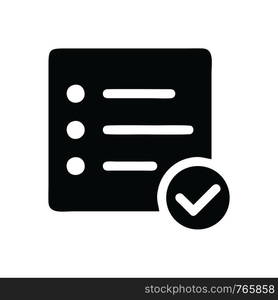 Check list, check mark, Check item, check mark icon vector logo ...
