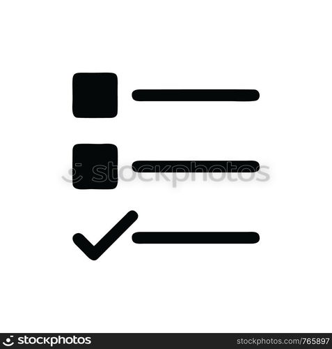 Check list, check mark, Check item, check mark icon vector logo ...