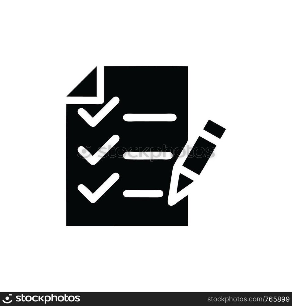 Check list, check mark, Check item, check mark icon vector logo ...