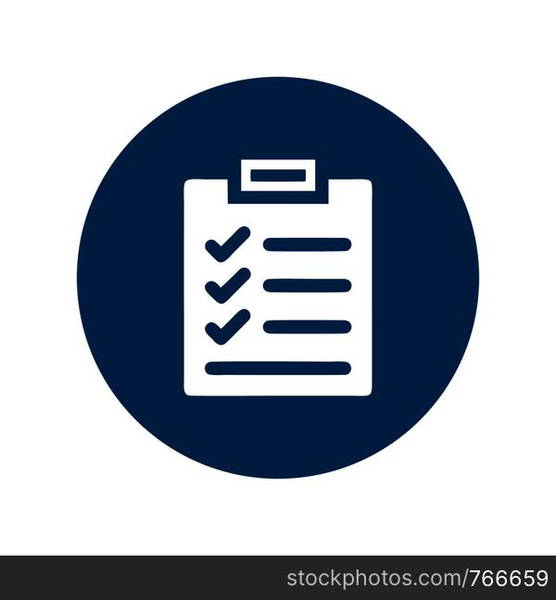 Check list, check mark, Check item, check mark icon vector logo ...