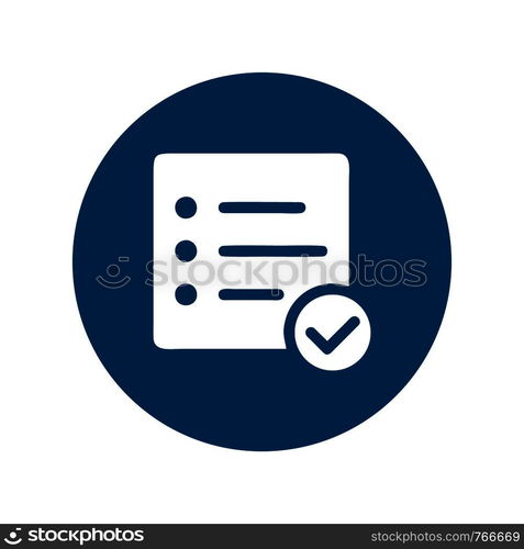Check list, check mark, Check item, check mark icon vector logo ...