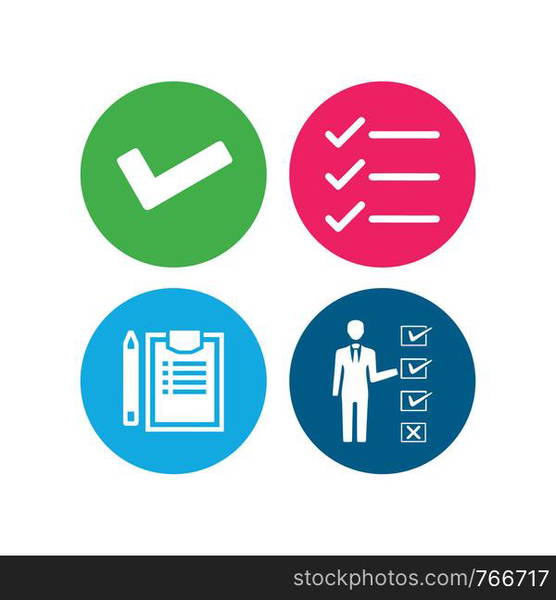 Check list, check mark, Check item, check mark icon vector logo ...