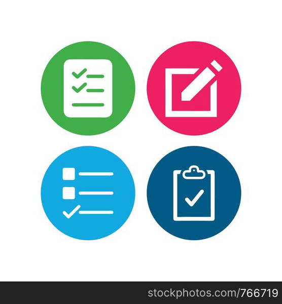 Check list, check mark, Check item, check mark icon vector logo ...