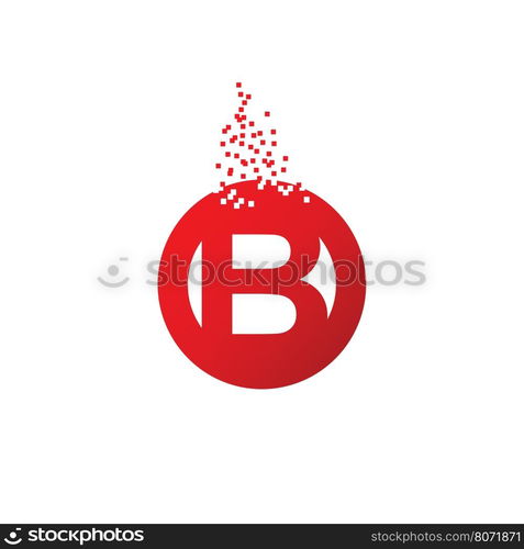 Circle initial letter uppercase logo design template. Circle initial ...