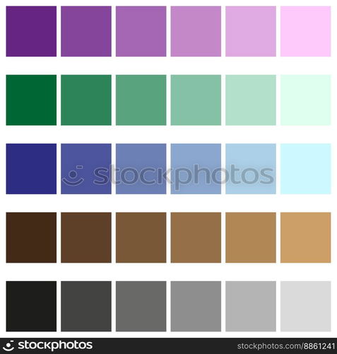 Color palette squares. Color palette. Vector illustration. EPS 10 ...