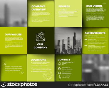 Company profile template - corporation main information presentation ...