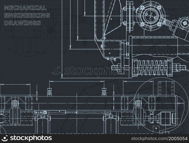 Computer aided design systems. Technical illustration. Corporate ...