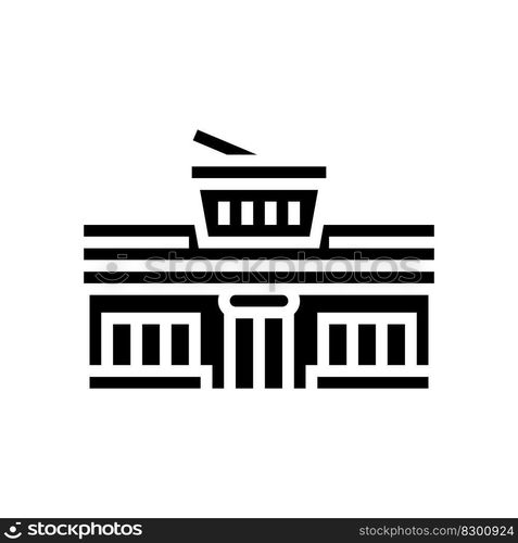 convenience store glyph icon vector. convenience store sign. isolated ...