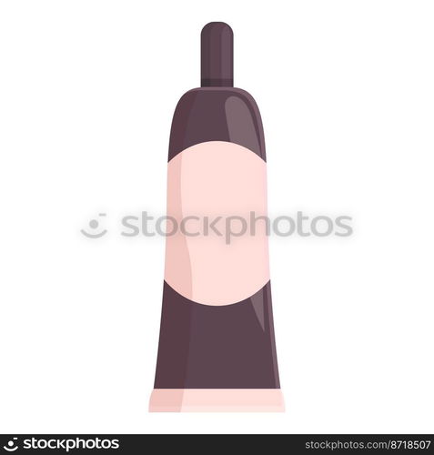 Cosmetic tube icon cartoon vector. Makeup blush. Fashion product ...