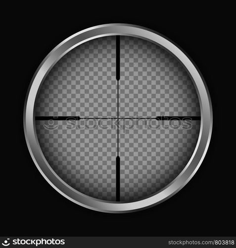 Crosshair icon. Realistic illustration of crosshair vector icon for web ...