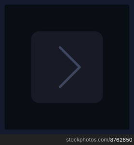 Disabled left arrow button UI element template. Editable isolated vector dashboard component ...