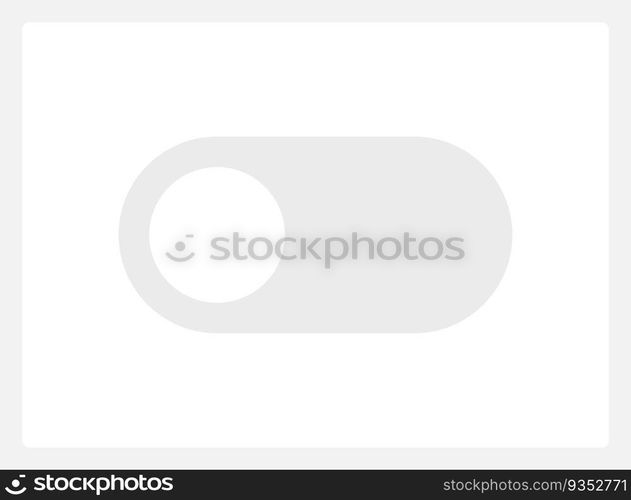 Disabled Toggle Button Ui Element Template Editable Isolated Vector Dashboard Component Flat