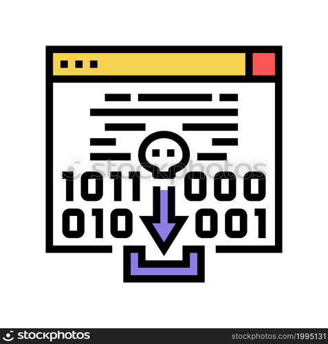 drive by attacks color icon vector. drive by attacks sign. isolated ...