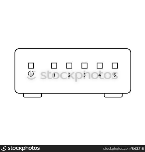 Ethernet Switch Icon. Outline Simple Design With Editable Stroke ...