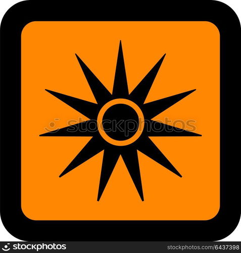 European Hazard pictogram. European standard Hazard old symbol for ...