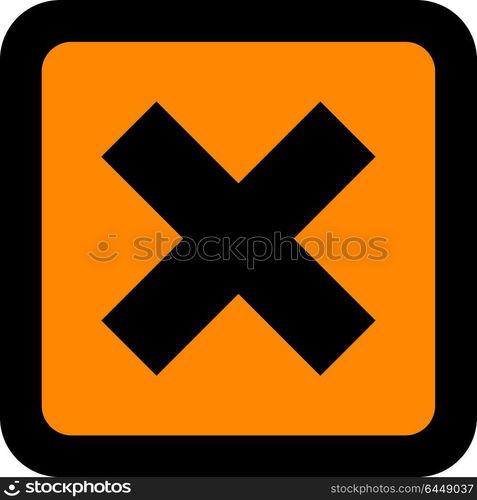 European Hazard pictogram. European standard Hazard old symbol for ...