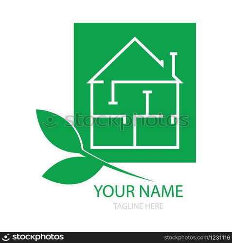 floor plan logo vector — Stockphotos.com