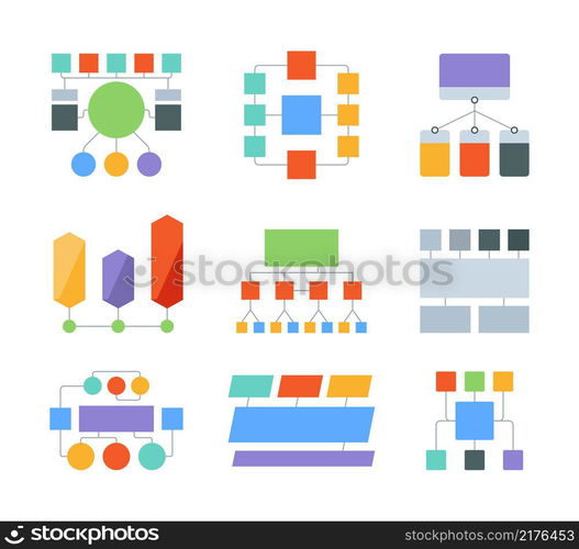 Flowchart elements. Infographic templates business processes diagrams ...