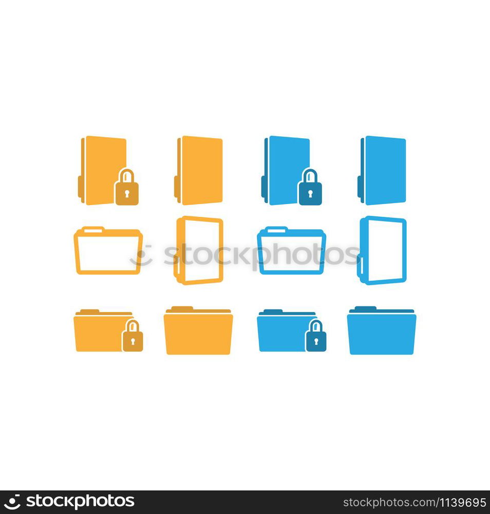 Folder icon graphic design template vector isolated. Folder icon ...