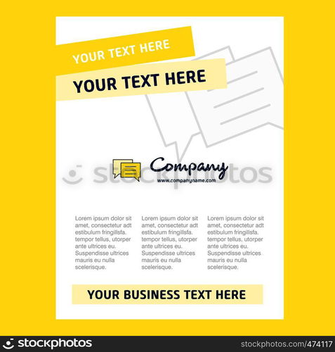 Folder Title Page Design for Company profile ,annual report ...