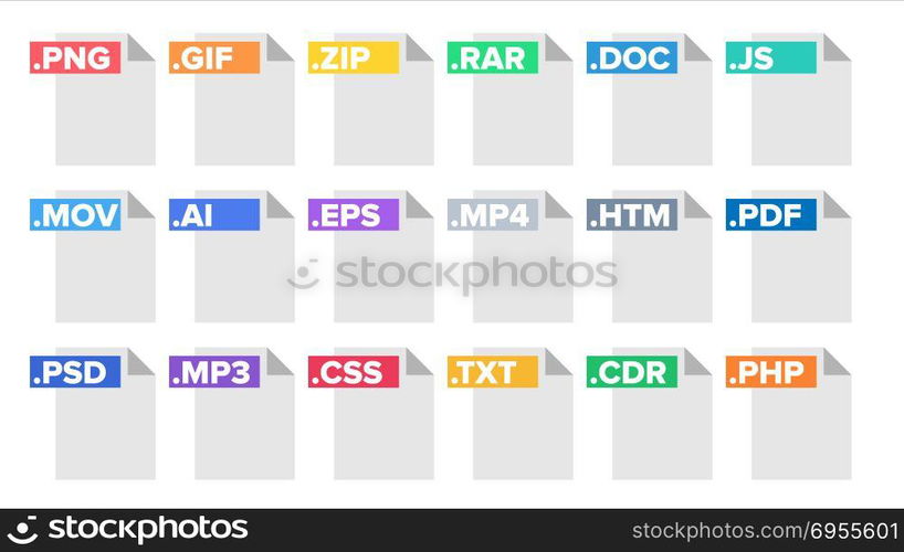 Format File Vector. Document Pictogram File Formats Symbol. Modern ...
