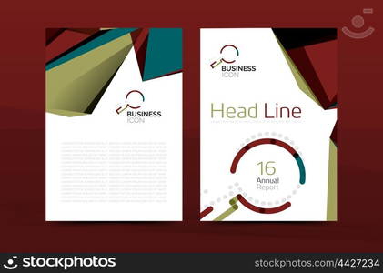 Geometric shapes design a4 cover. 3d geometric shapes design a4 cover ...