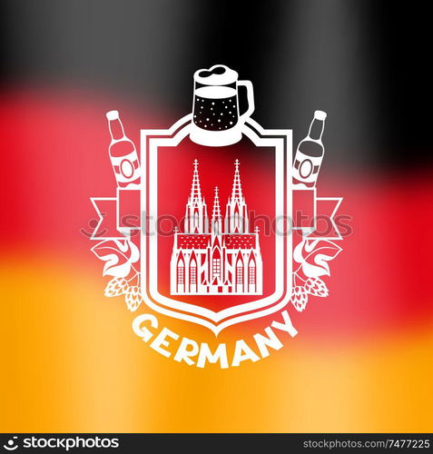German background design. Germany national traditional symbols and ...