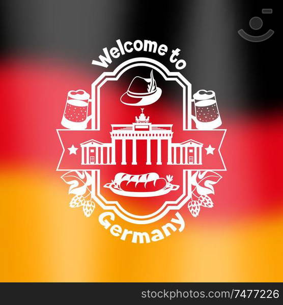 German background design. Germany national traditional symbols and ...