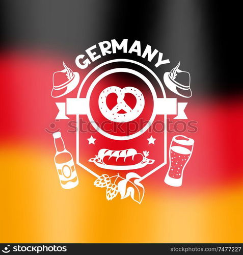 German background design. Germany national traditional symbols and ...
