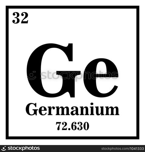 Germanium Periodic Table of the Elements Vector illustration eps 10 ...