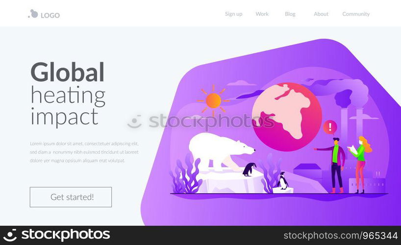 Global warming, environment pollution, global heating impact concept ...