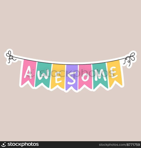 Good job groovy sticker. Reward sticker for teachers and kids. Hand ...