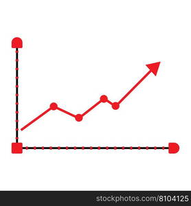 Rise and fall chart. Statistic chart and diagram element, vector ...