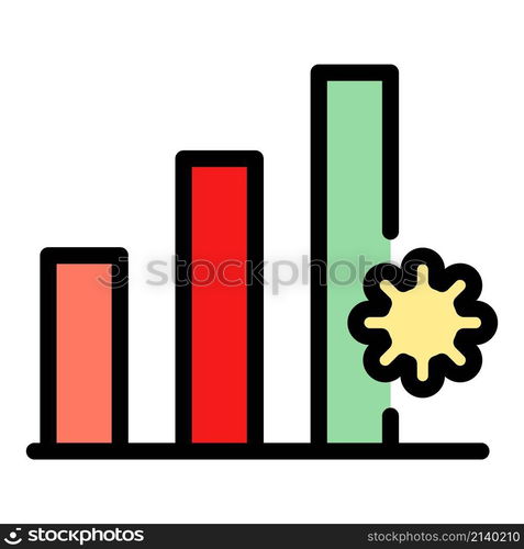 Graph chart interface icon. Outline Graph chart interface vector icon ...