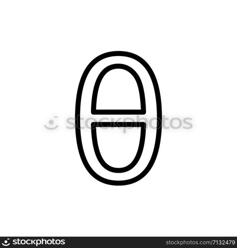 Greek alphabet : theta signage icon — Stockphotos.com
