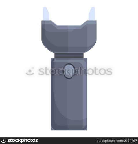 Gun stun icon cartoon vector. Police taser. Electric weapon. Gun stun ...