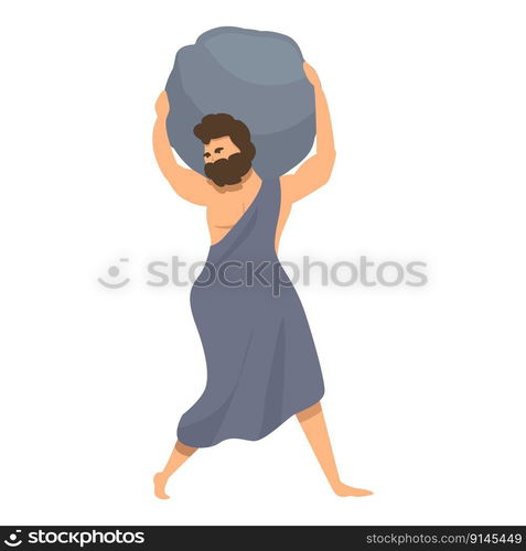 Heracles icon cartoon vector. Greek god. Myth olympian. Heracles icon ...