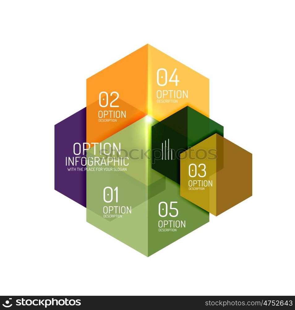 Hexagone infographic diagram templates. Vector hexagone infographic ...