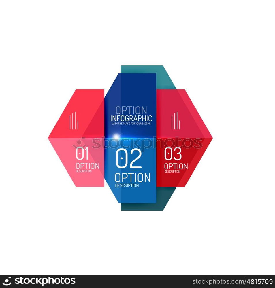 Hexagone infographic diagram templates. Vector hexagone infographic ...