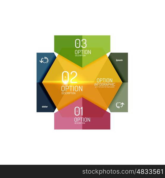 Hexagone infographic diagram templates. Vector hexagone infographic ...