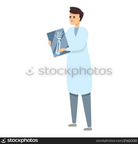 Hospital xray doctor icon cartoon vector. Medical radiology. Scan ...
