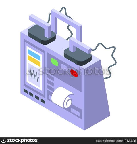 Icd defibrillator icon isometric vector. Heart aed. Cardiac cpr. Icd ...