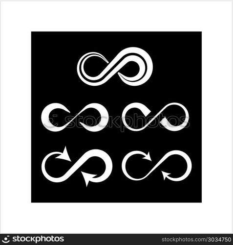 Infinity Sign Design Collection Vector Art Illustration. Infinity Sign ...