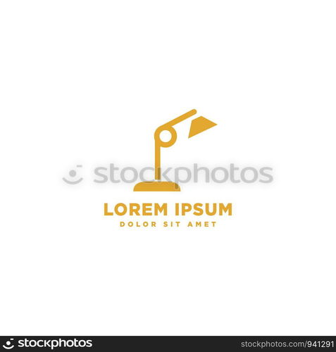 interior light logo design with line style vector illustration - vector ...