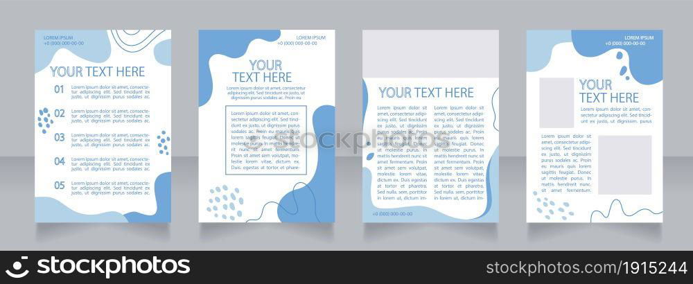 Investment advantages presentation blank brochure layout design ...