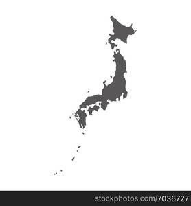 Map of - Vector illustration on white. Map of Japan - Vector ...