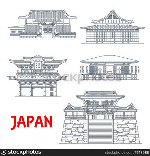 Japan temples, Japanese pagoda buildings, architecture landmarks and ...