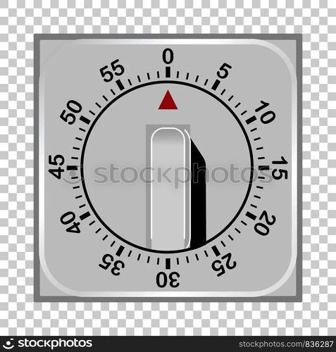 Kitchen timer mockup. Realistic illustration of kitchen timer vector ...