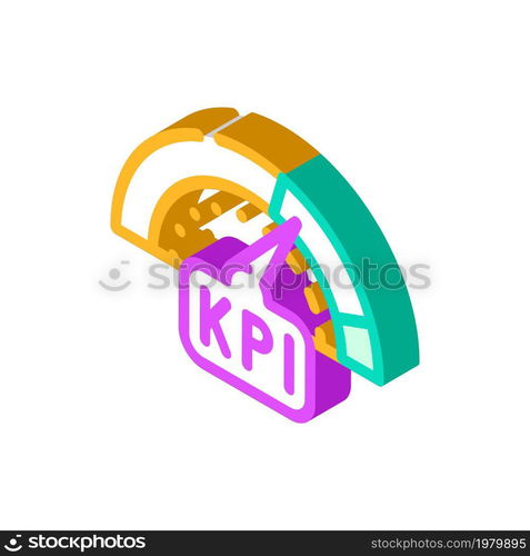 kpi business management isometric icon vector. kpi business management ...