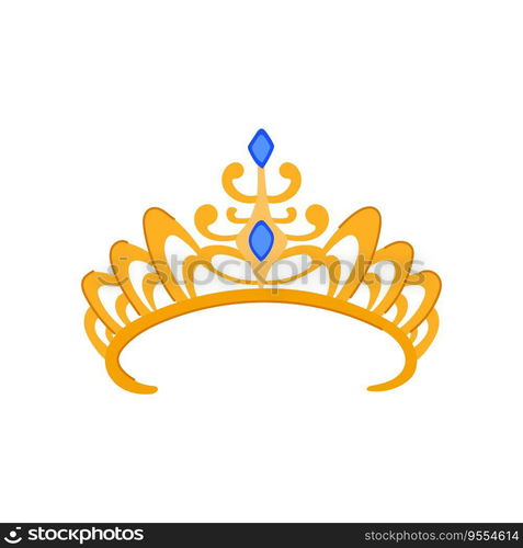 logo tiara cartoon. gold diamond, beauty silver, prince luxury logo ...